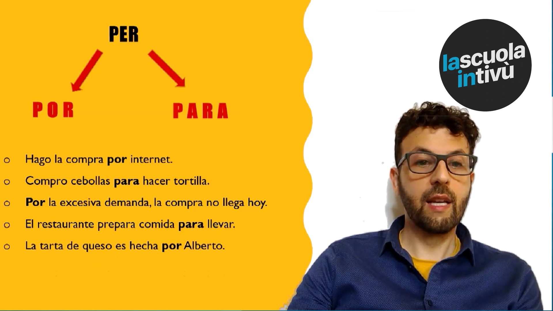 La grammatica: por o para? | Lingue e culture straniere | Rai Scuola