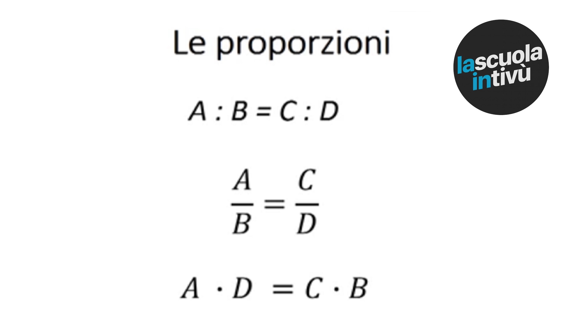 Definizione delle proporzioni | Matematica | Rai Scuola