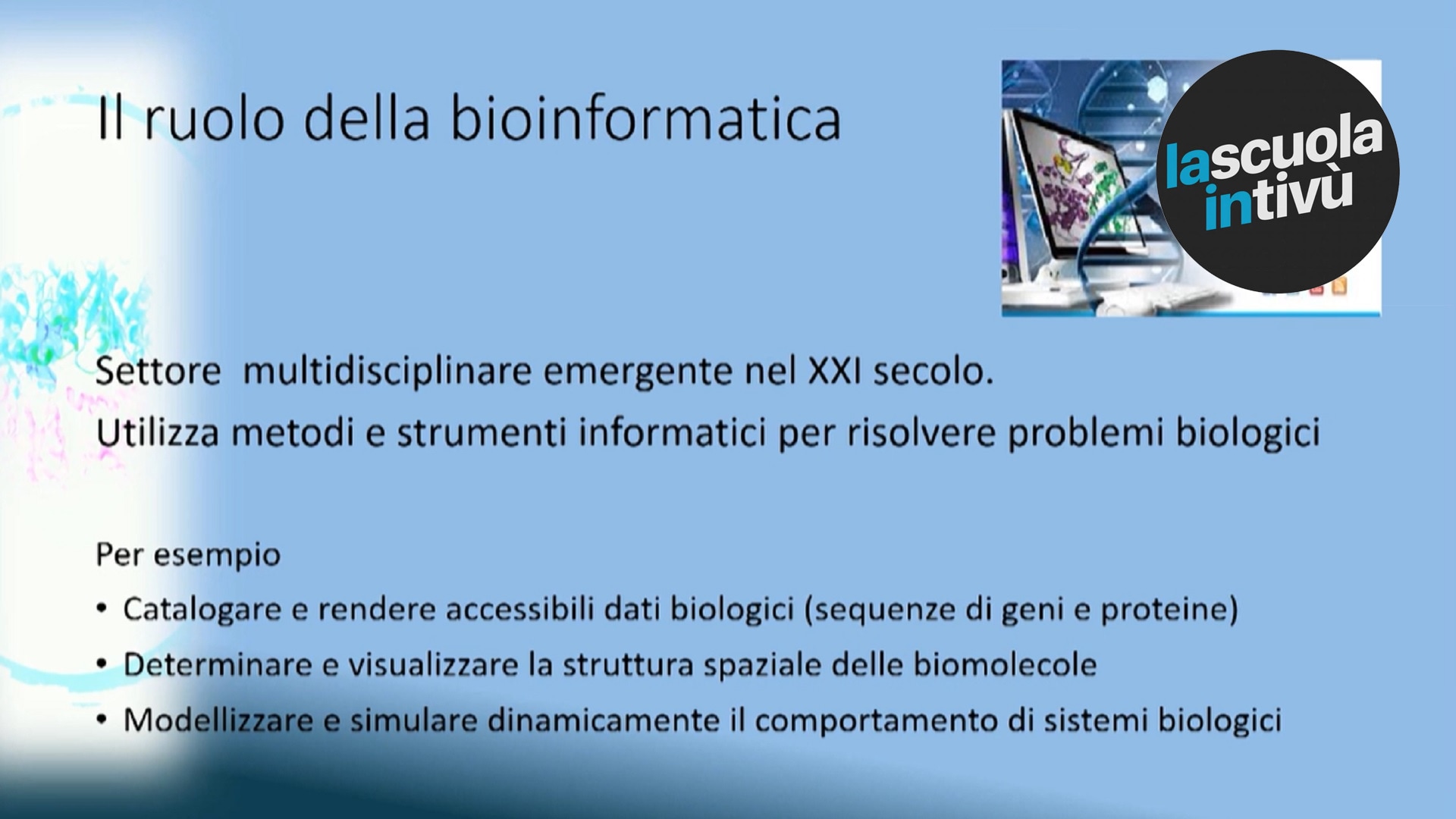Esplorare la struttura di un enzima grazie alla bioinformatica ...