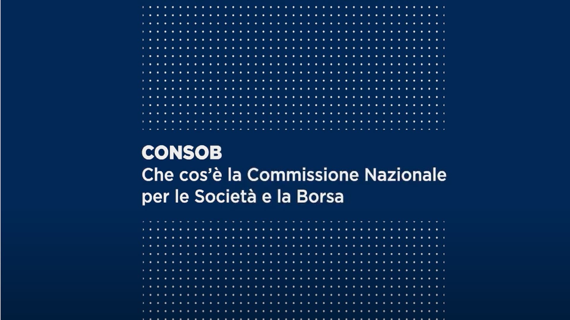 Che cos'è la CONSOB | Economia e finanza | Rai Scuola